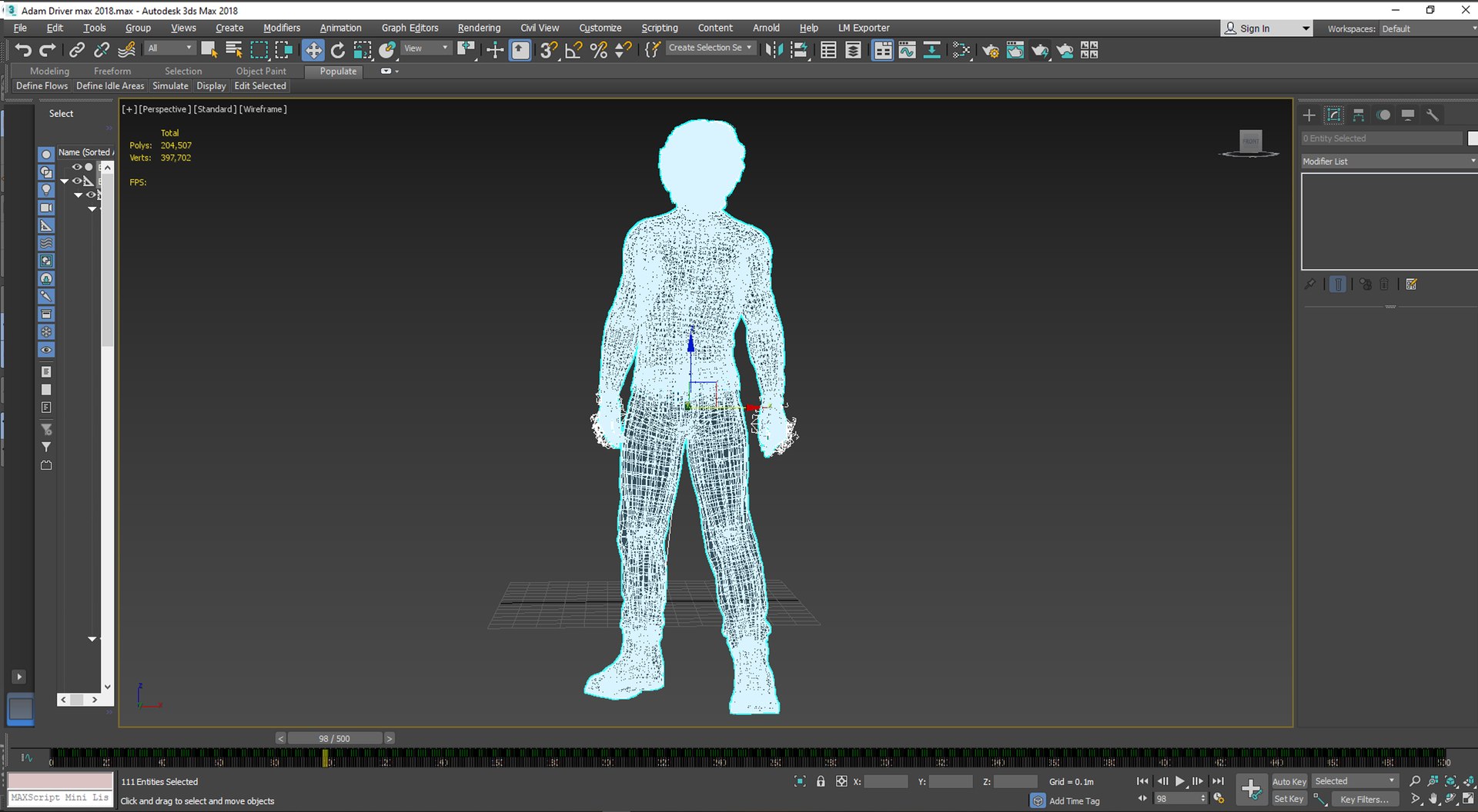 Adam Driver 3D Rigged Model Ready For Animation Model - TurboSquid 1977997