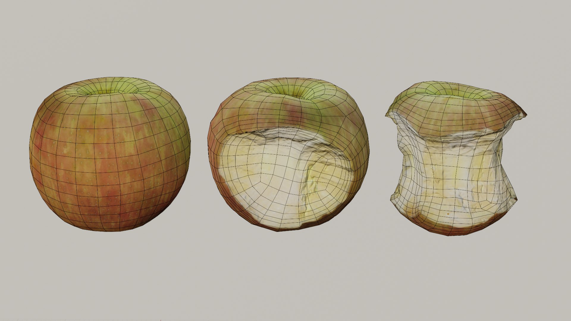 3D Apple Asset Pack Model - TurboSquid 1820493