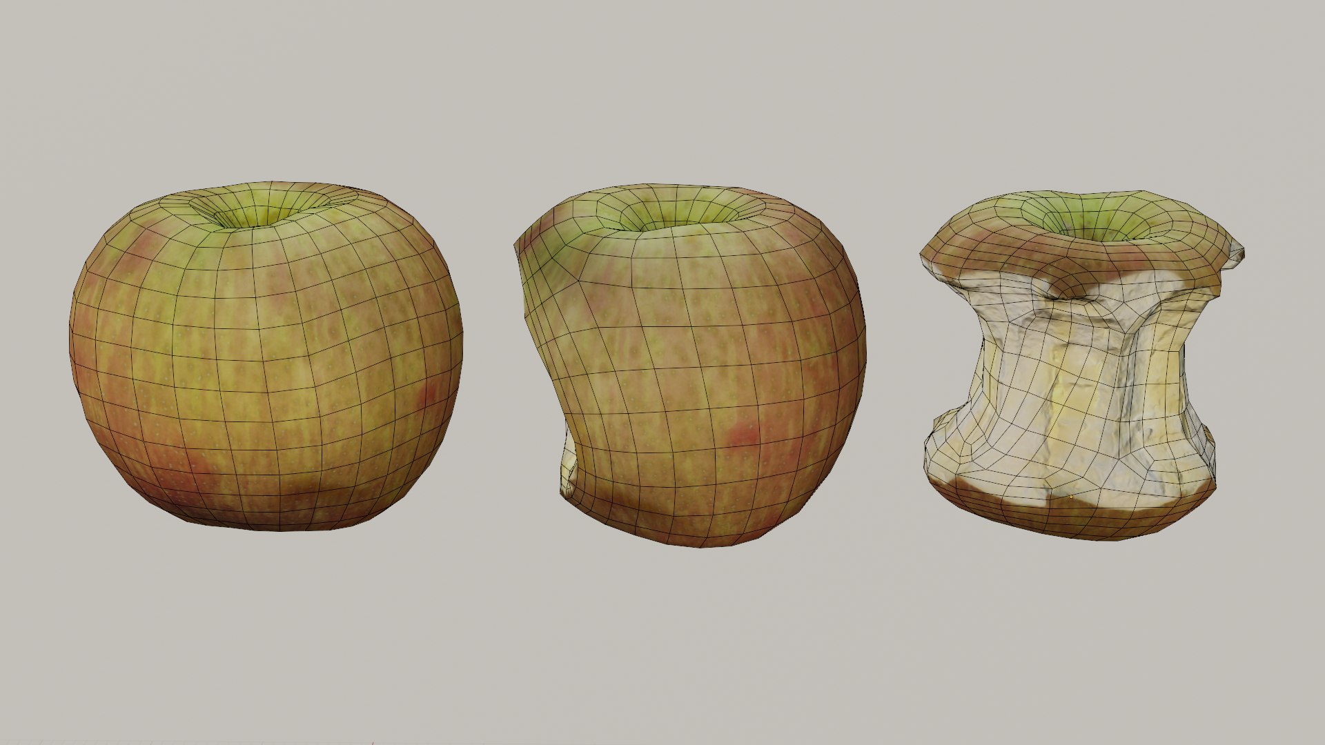 3D Apple Asset Pack Model - TurboSquid 1820493