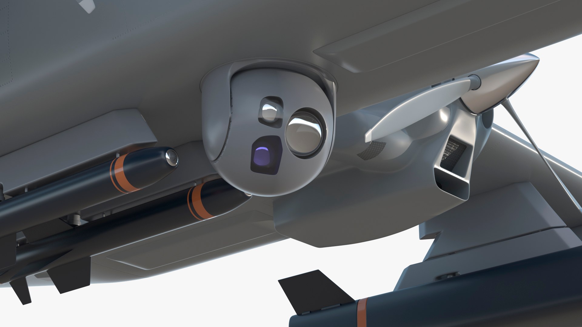 3D Twin-Boom Unmanned Combat Aerial Vehicle Rigged - TurboSquid 2055963