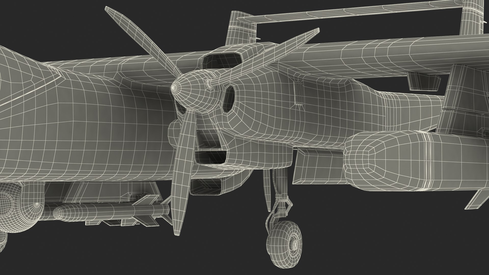 3D Twin-Boom Unmanned Combat Aerial Vehicle Rigged - TurboSquid 2055963