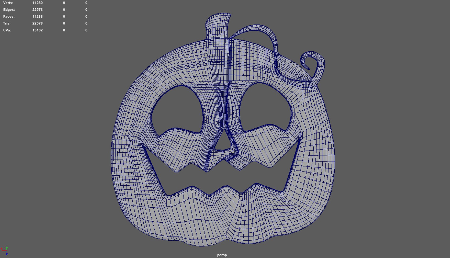3D Halloween Pumpkin Cookie 03 Model - TurboSquid 1969792