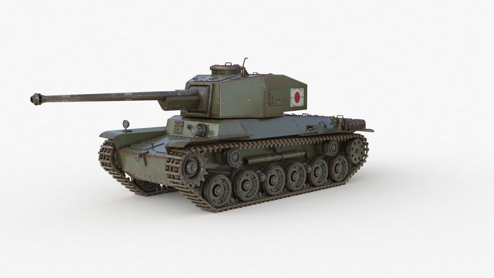 Tank Type 3 Chi-Nu Japan Vray 3D - TurboSquid 1736671