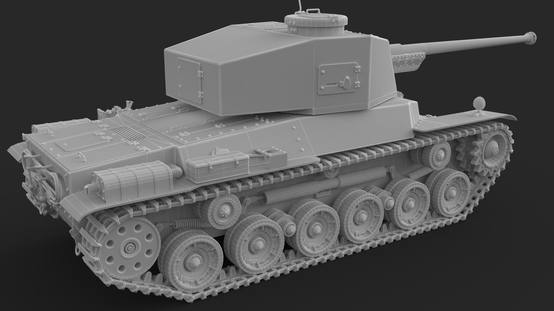 Tank Type 3 Chi-Nu Japan Vray 3D - TurboSquid 1736671