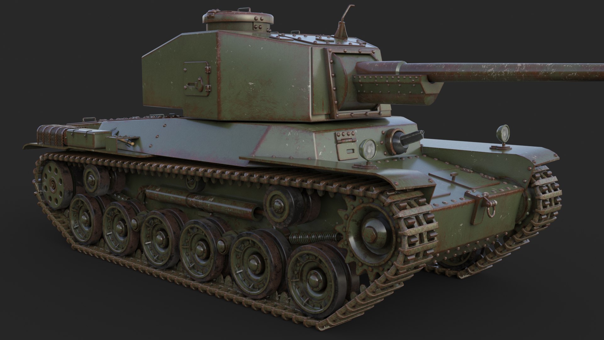 Tank Type 3 Chi-Nu Japan Vray 3D - TurboSquid 1736671
