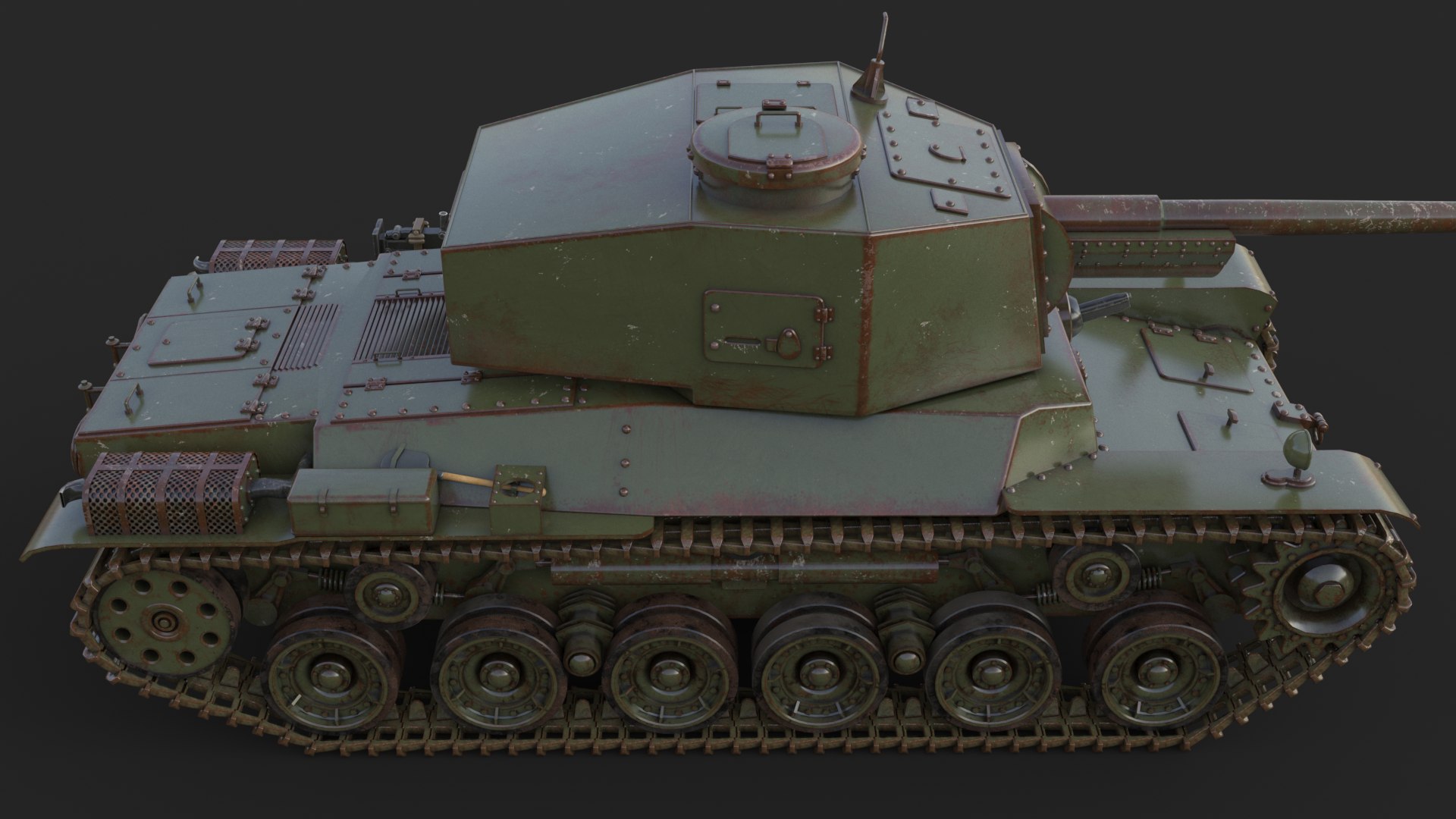 Tank Type 3 Chi-Nu Japan Vray 3D - TurboSquid 1736671