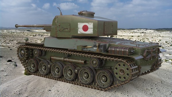 Tank Type 3 Chi-Nu Japan Vray 3D - TurboSquid 1736671
