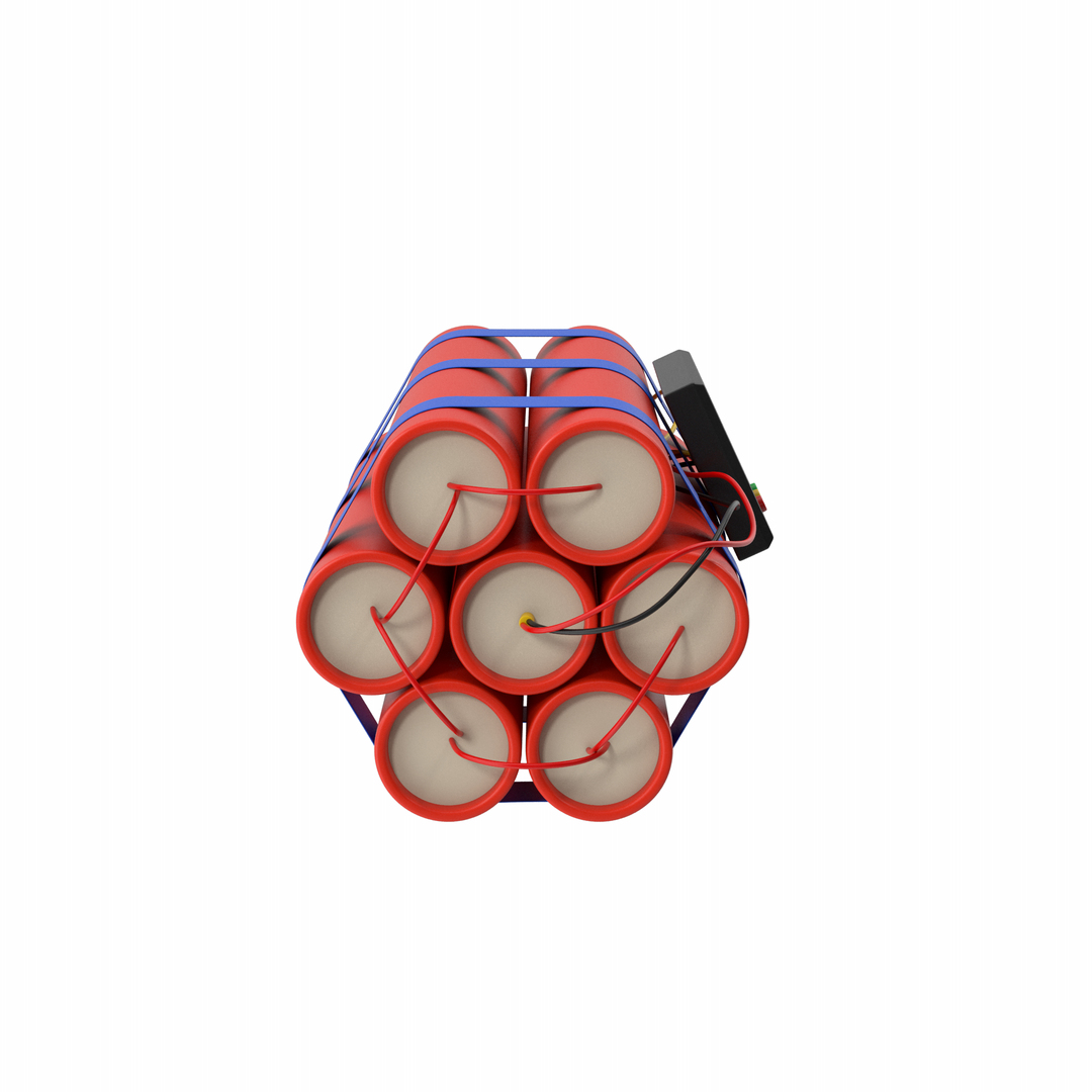 3D Dynamite With Timer - TurboSquid 2205845