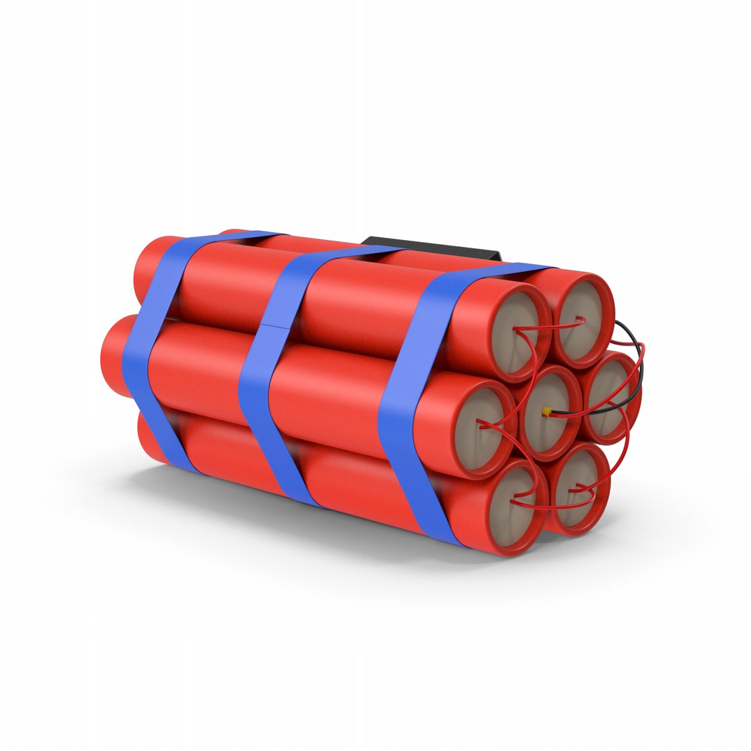 3D Dynamite With Timer - TurboSquid 2205845