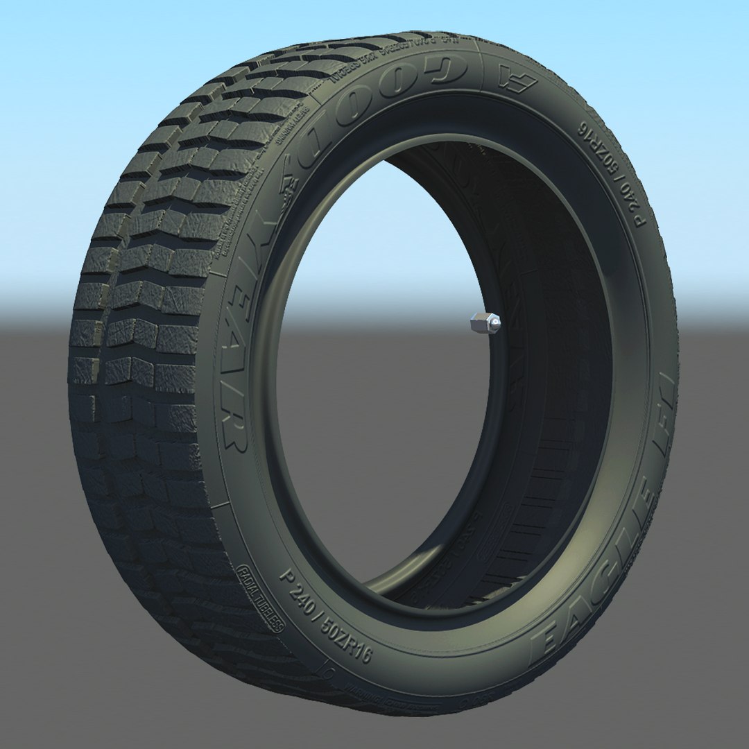 3d wheel tire tread