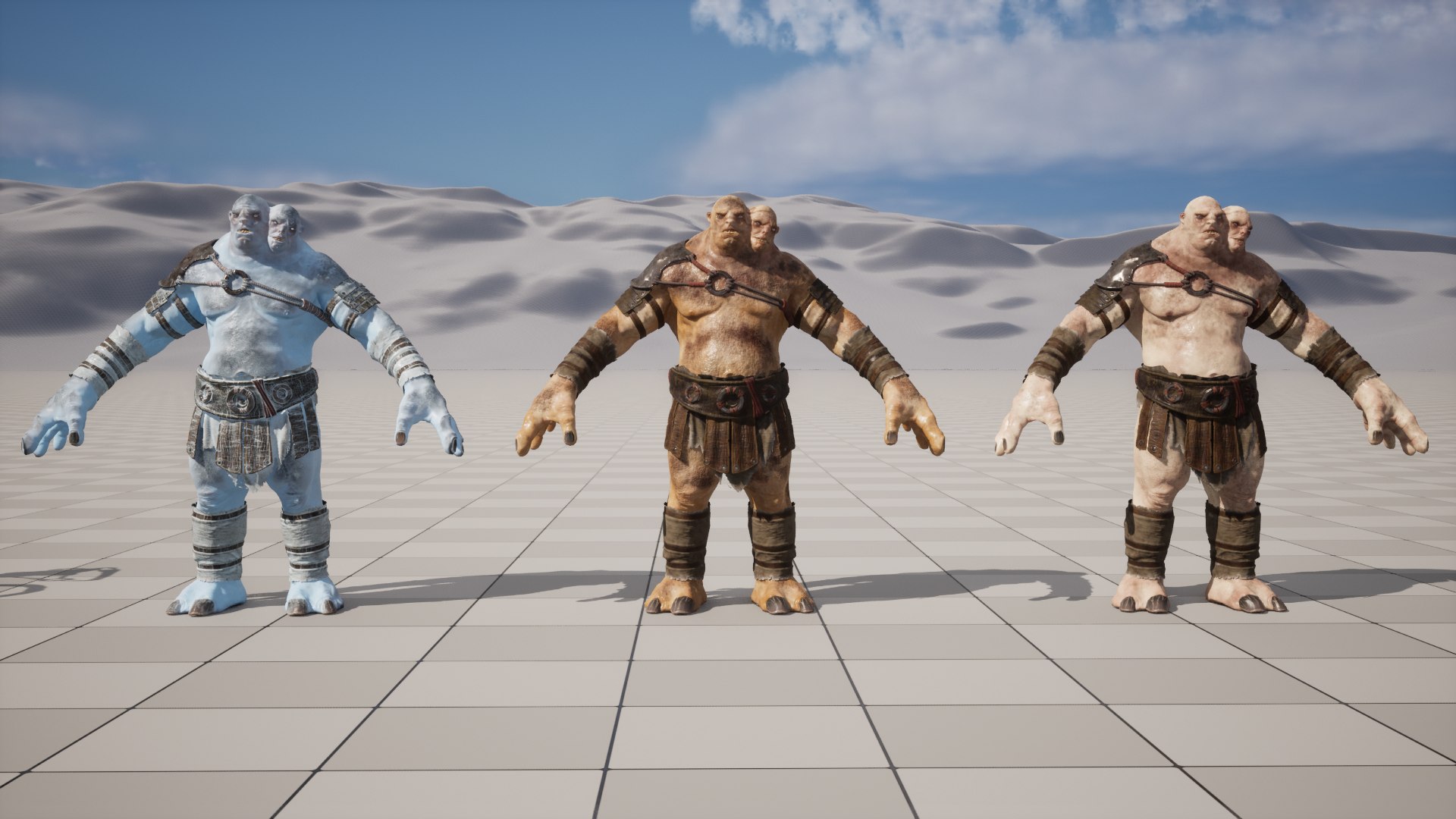 Two Headed Troll 3D - TurboSquid 2349336