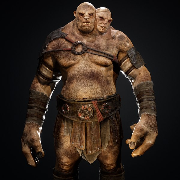 modelo 3d Troll de dos cabezas - TurboSquid 2349336