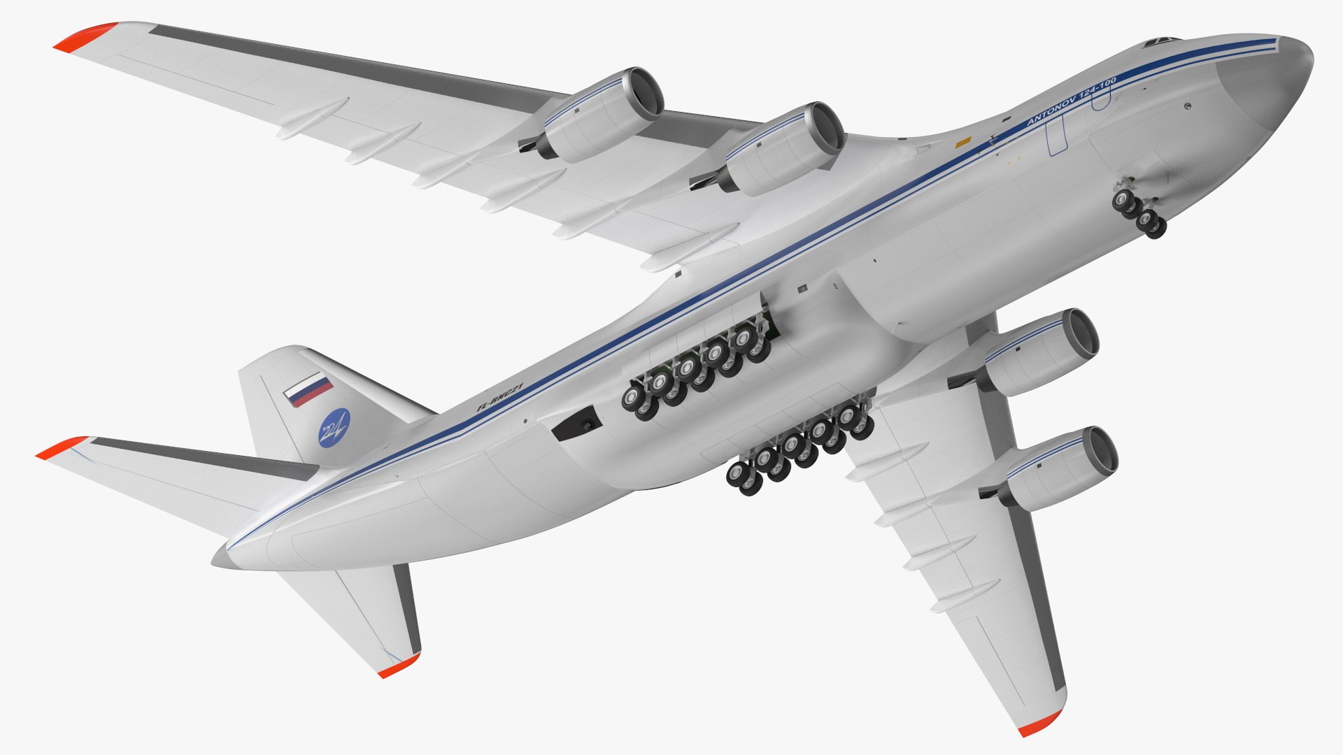 3D Antonov An124 100 Ruslan Aircraft Rigged - TurboSquid 1773063