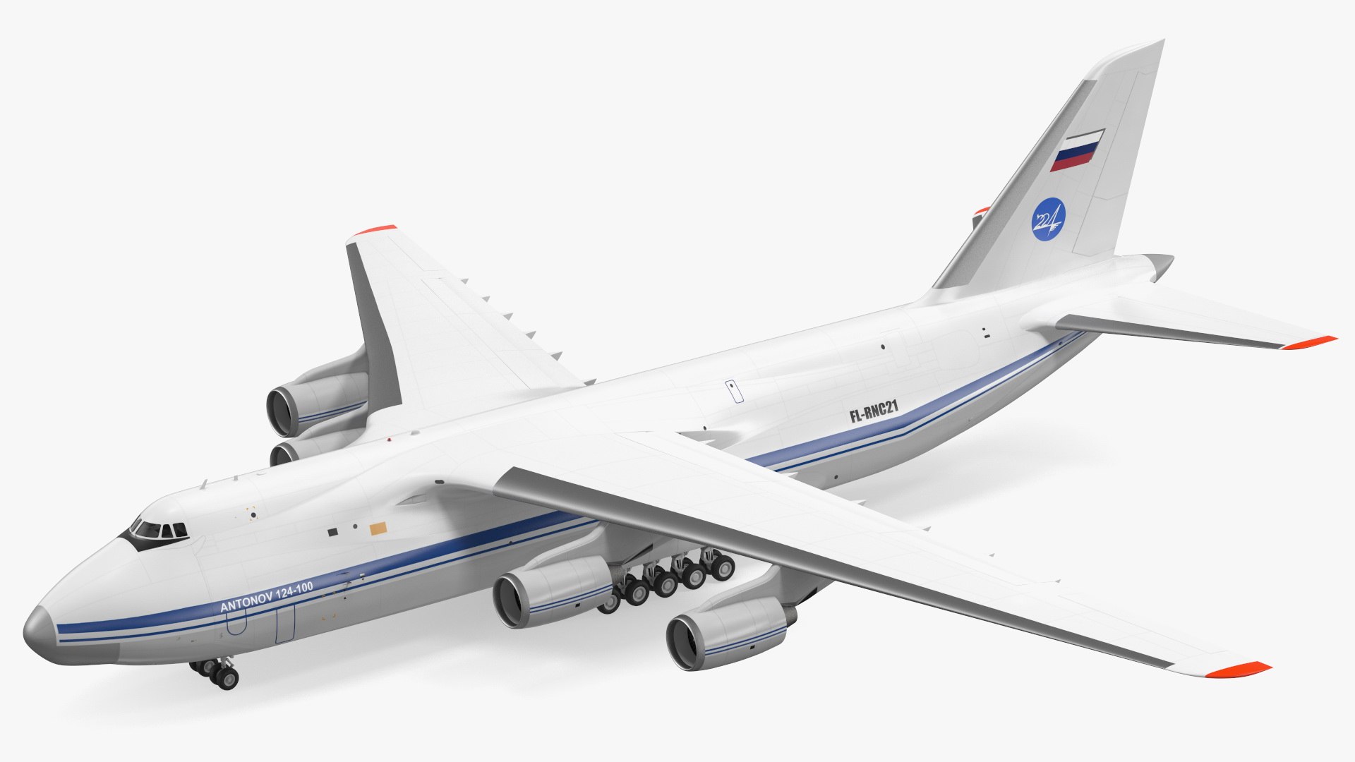 3D Antonov An124 100 Ruslan Aircraft Rigged - TurboSquid 1773063