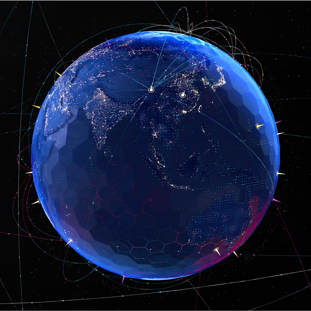 3d Model Animated High-tech Earth - Turbosquid 1956338