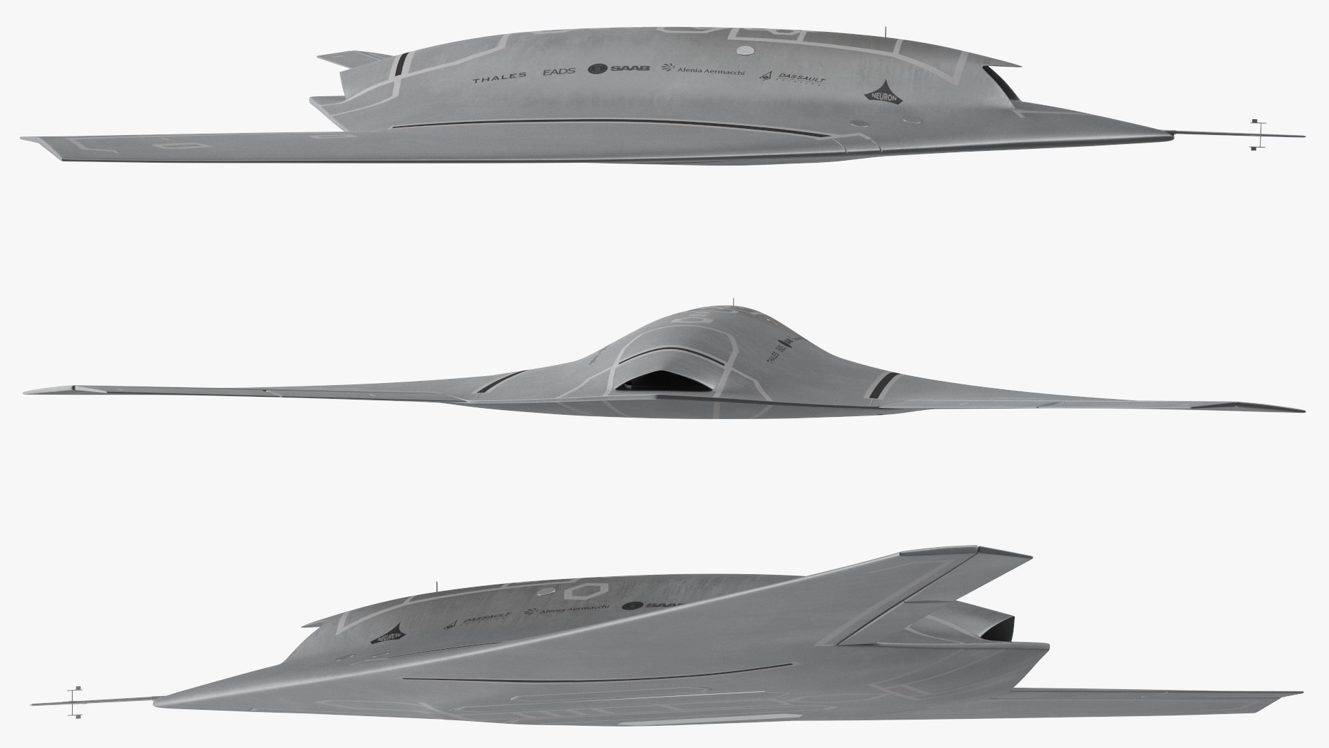 Dassault nEUROn UCAV Flight 3D model - TurboSquid 1987206
