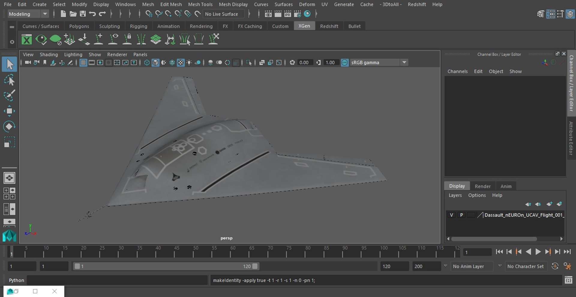 Dassault NEUROn UCAV Flight 3D Model - TurboSquid 1987206