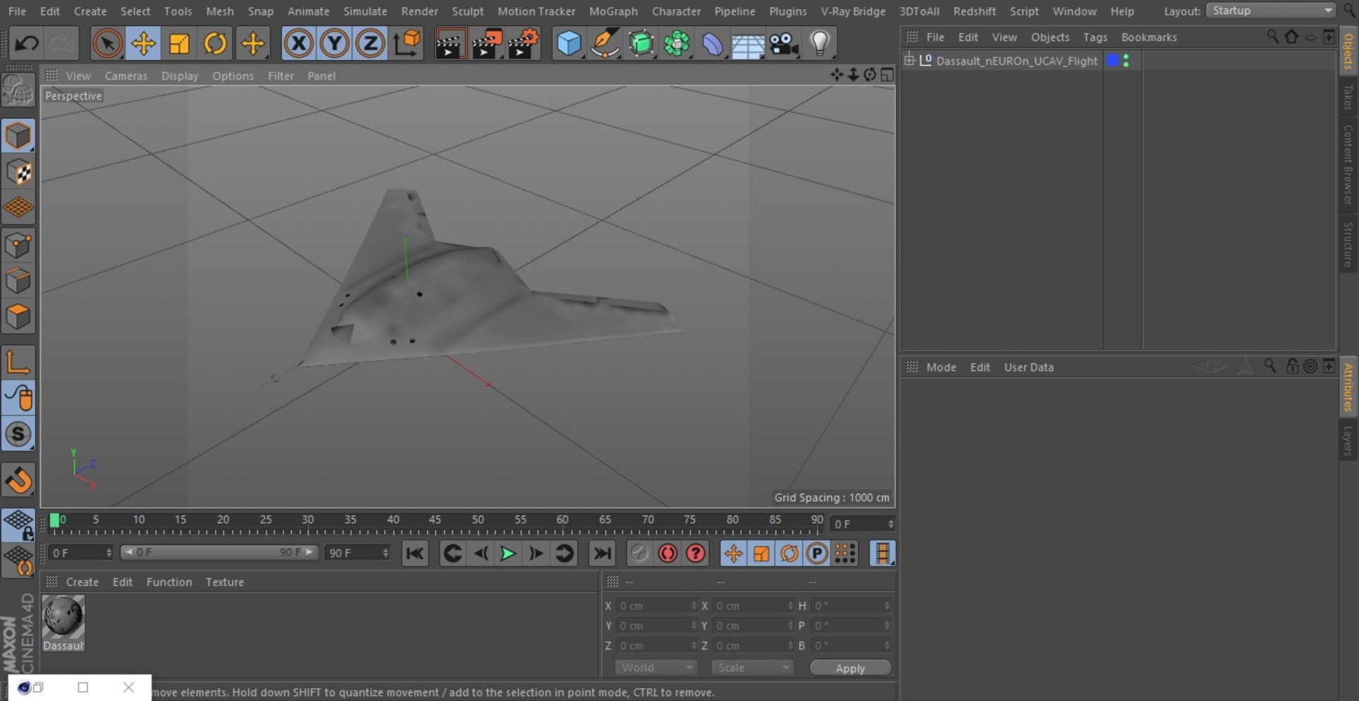 Dassault NEUROn UCAV Flight 3D Model - TurboSquid 1987206