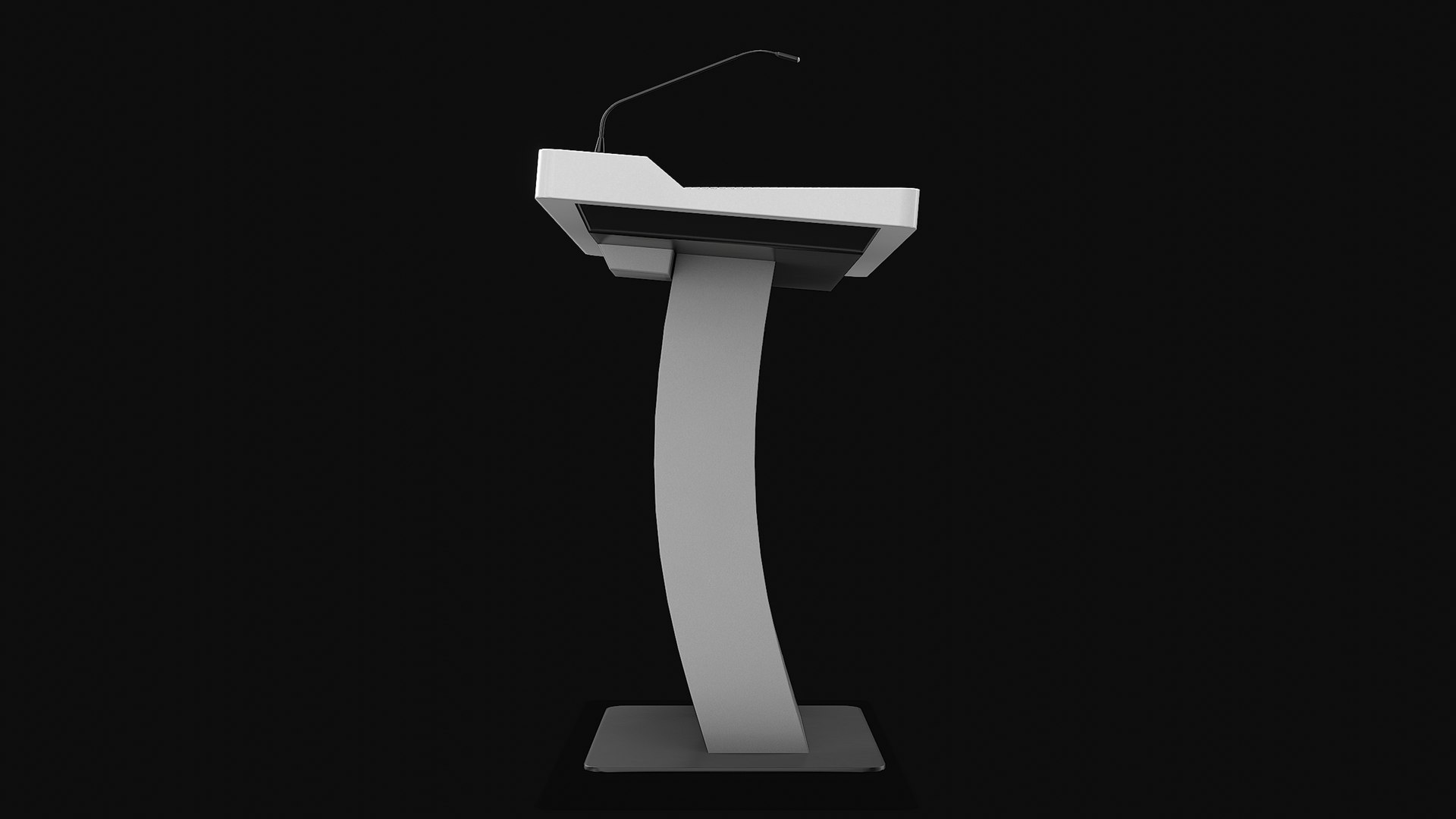 3D Smart Lectern Podium - TurboSquid 2242163