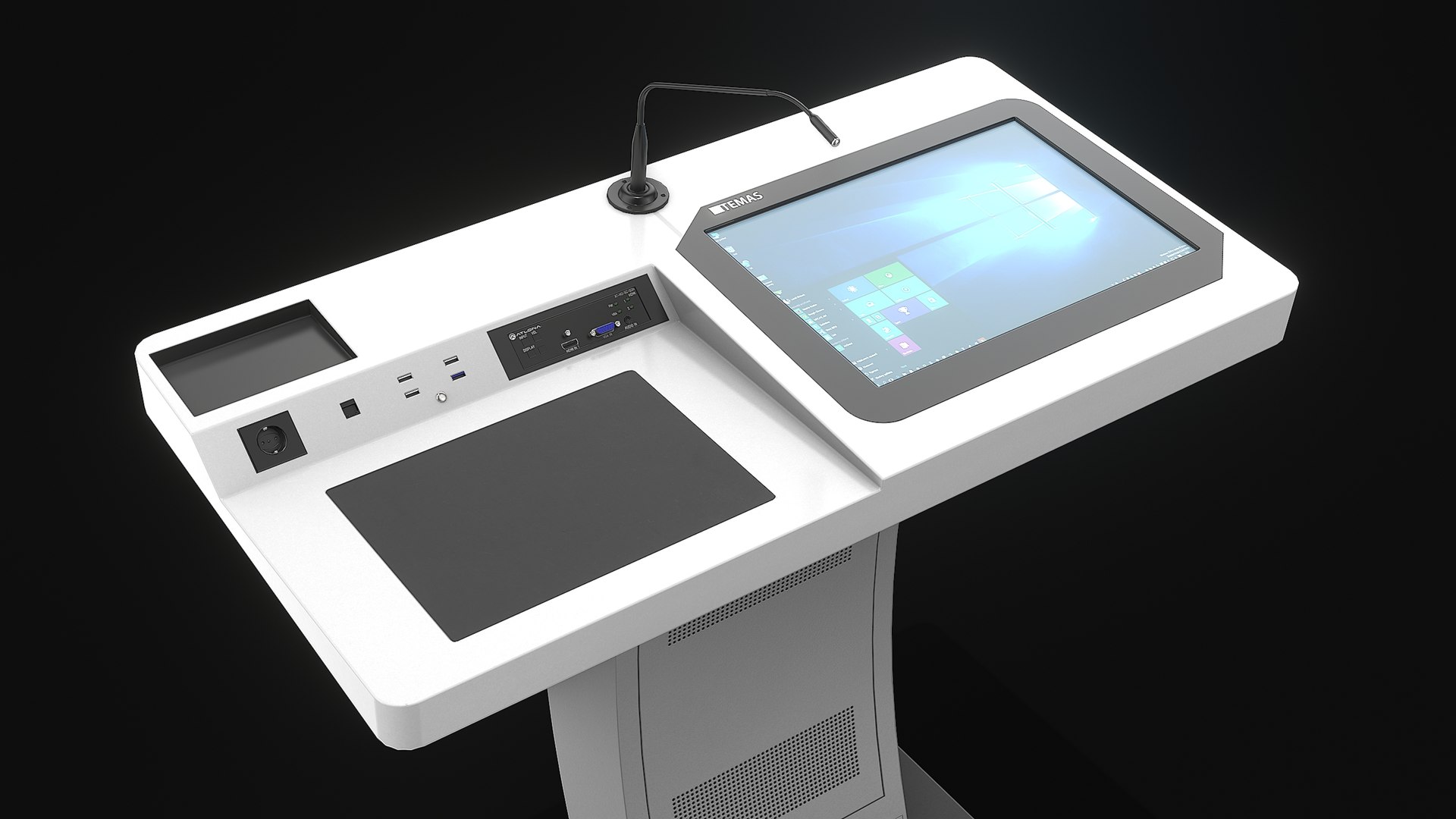 3D Smart Lectern Podium - TurboSquid 2242163