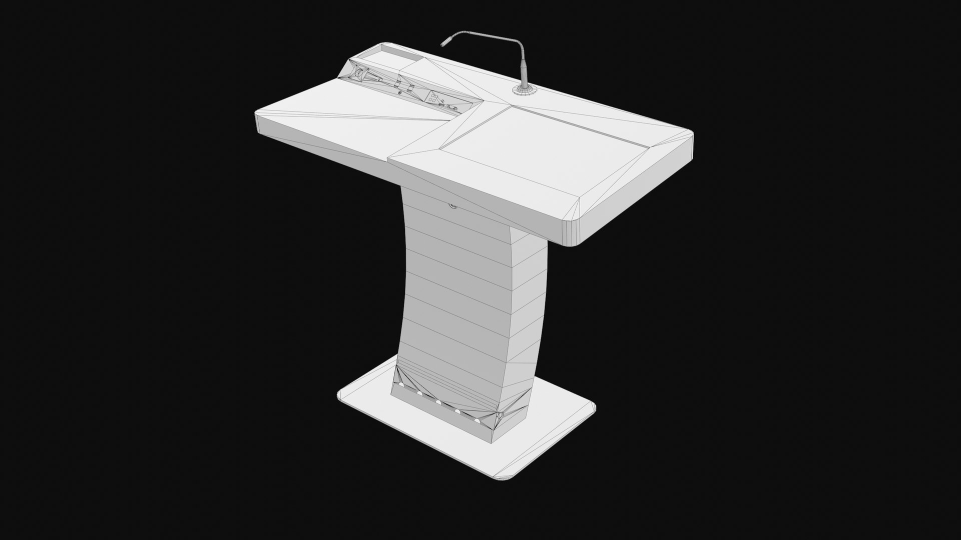 3D Smart Lectern Podium - TurboSquid 2242163
