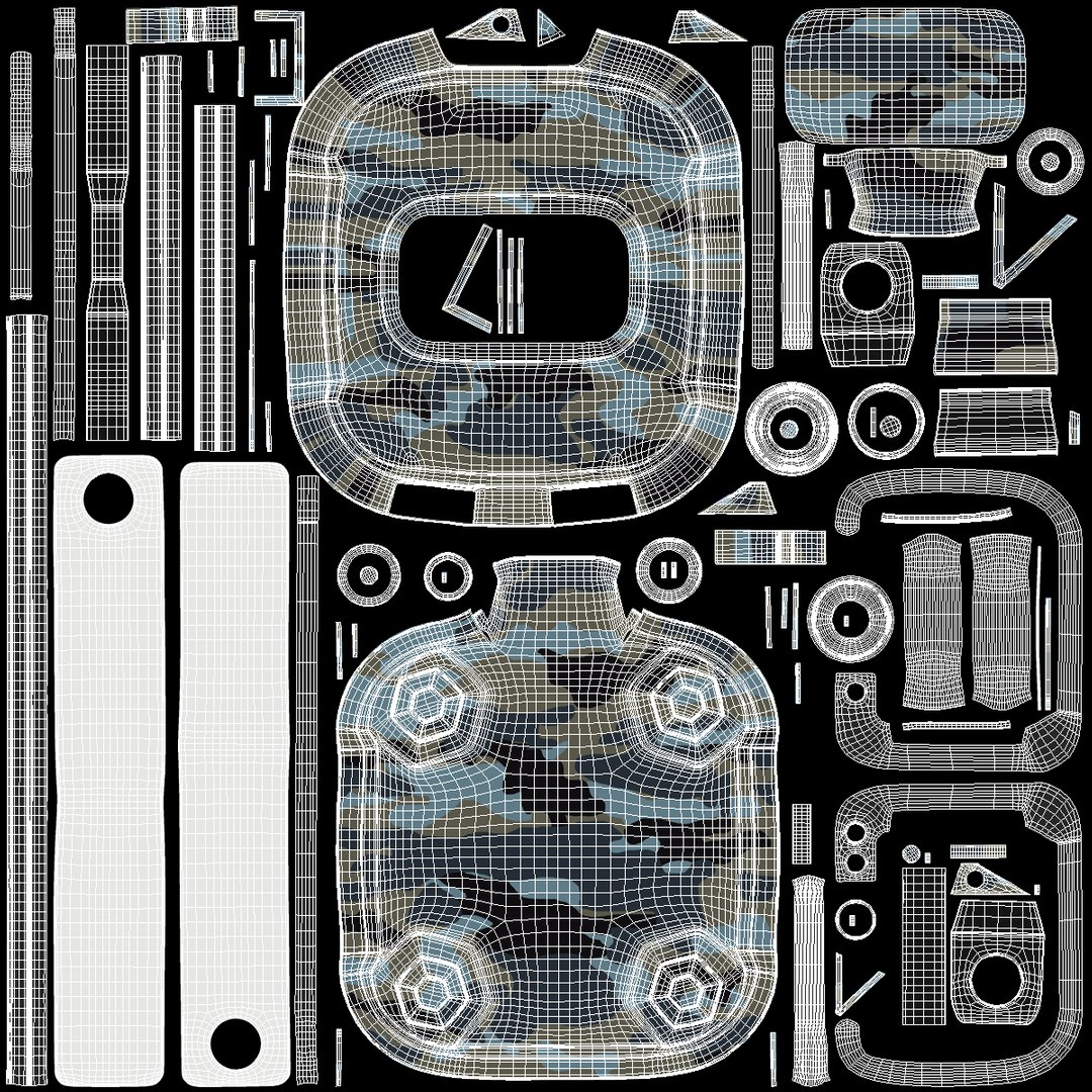 Self Retractable Key Holder Camo 3D Model - TurboSquid 2005932