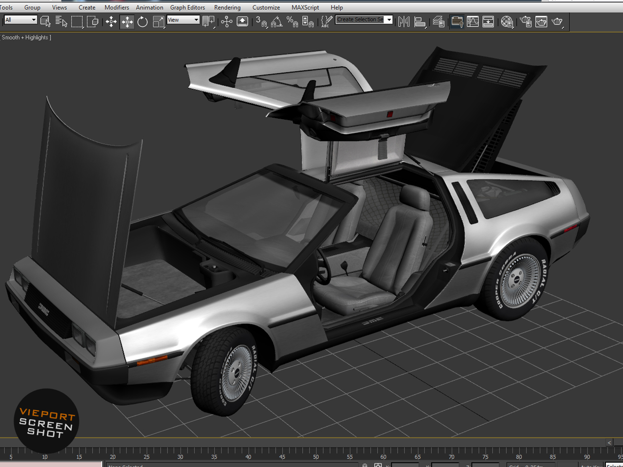 delorean dmc-12 3d 3ds