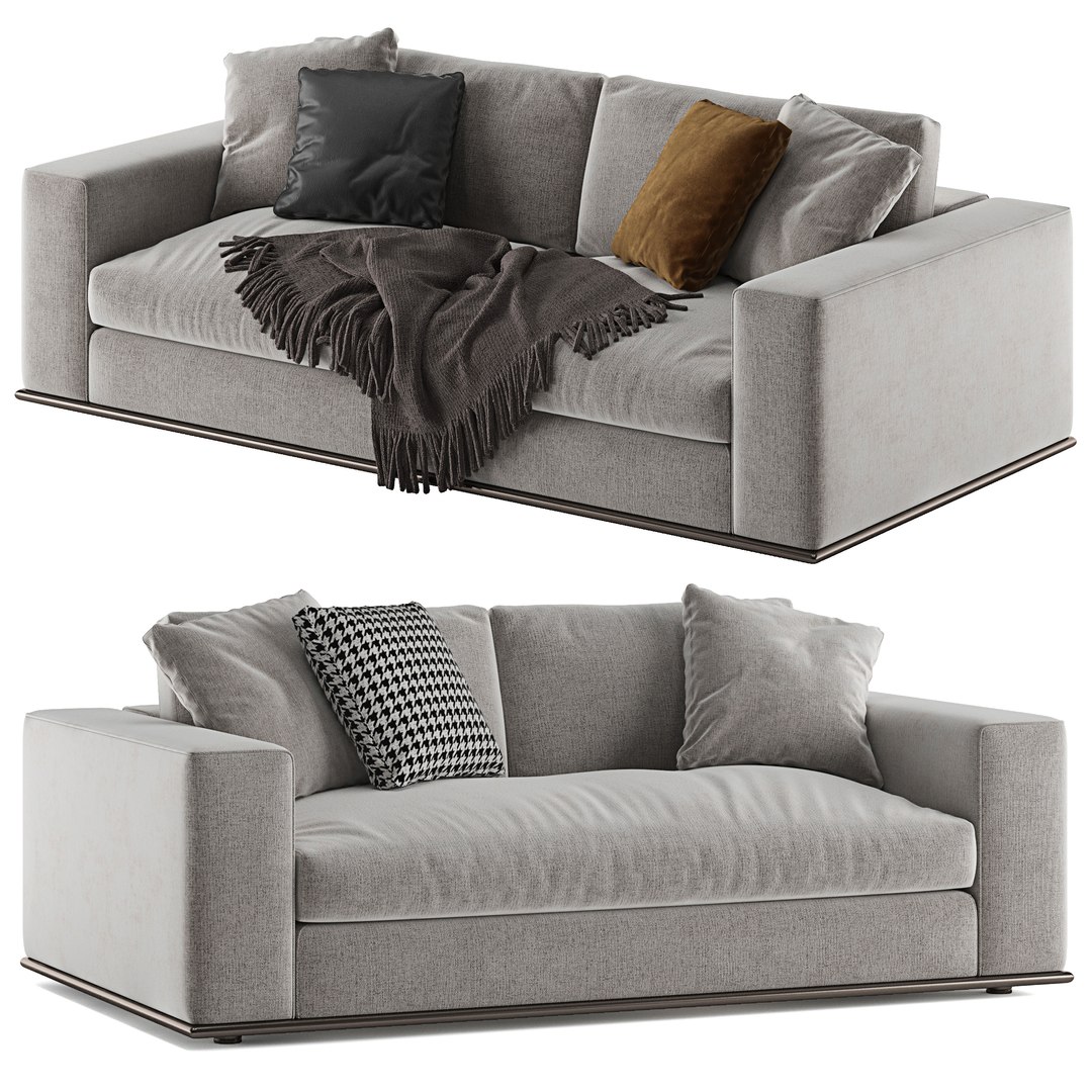 3D Minotti Hamilton Sofa 2 Seats Model - TurboSquid 1726404