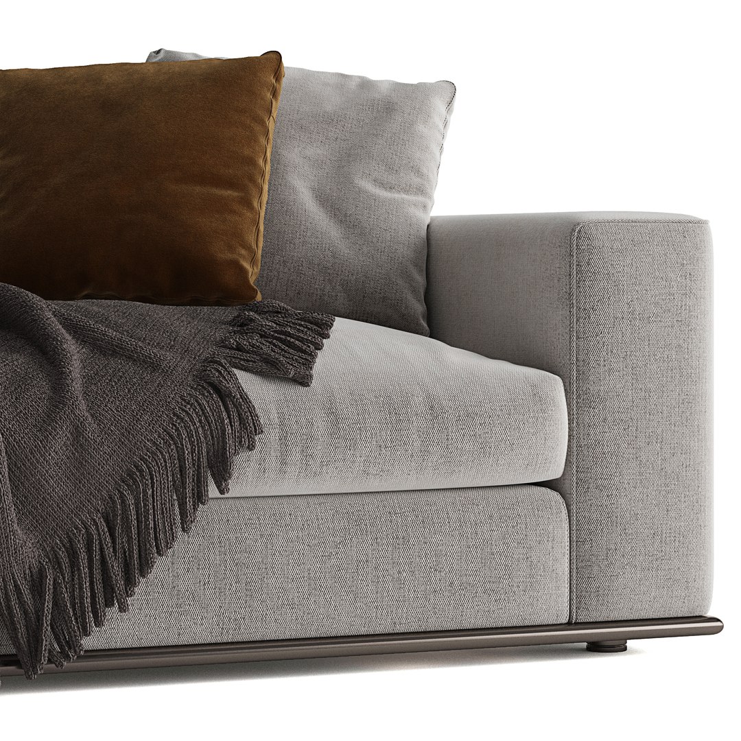 3D Minotti Hamilton Sofa 2 Seats Model - TurboSquid 1726404