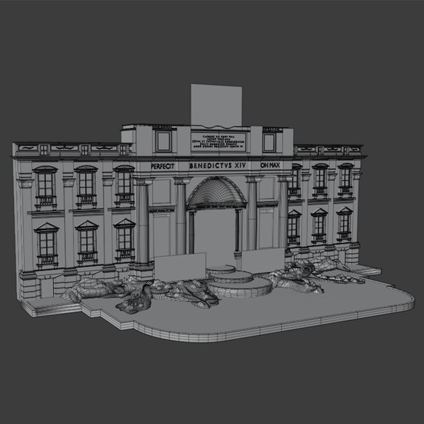 modèle 3D de Fontaine de Trevi - TurboSquid 2042655