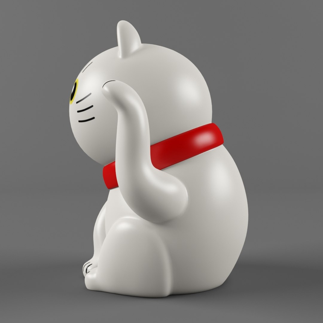 3d Maneki Neko Model