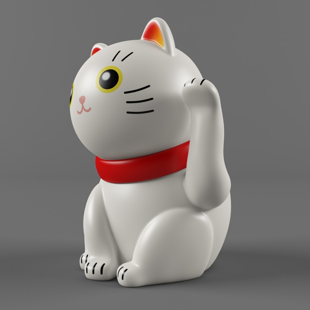 3d Maneki Neko Model