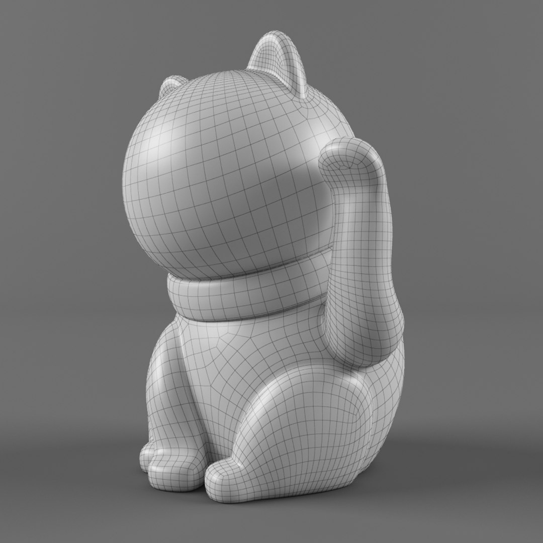 3d Maneki Neko Model