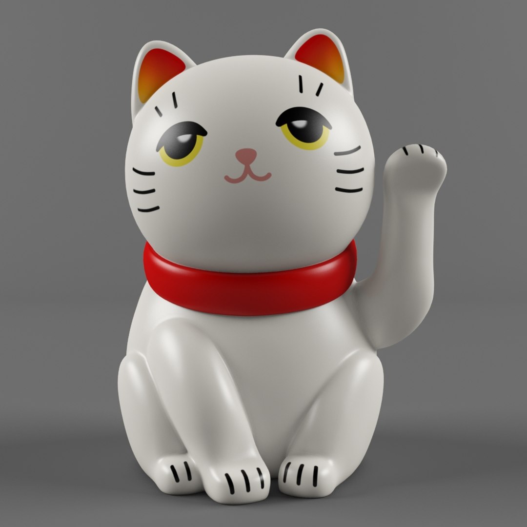 3d Maneki Neko Model