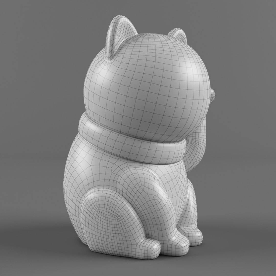 3d Maneki Neko Model