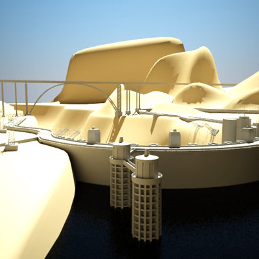 Dam Hydroelectric Electric 3d Model