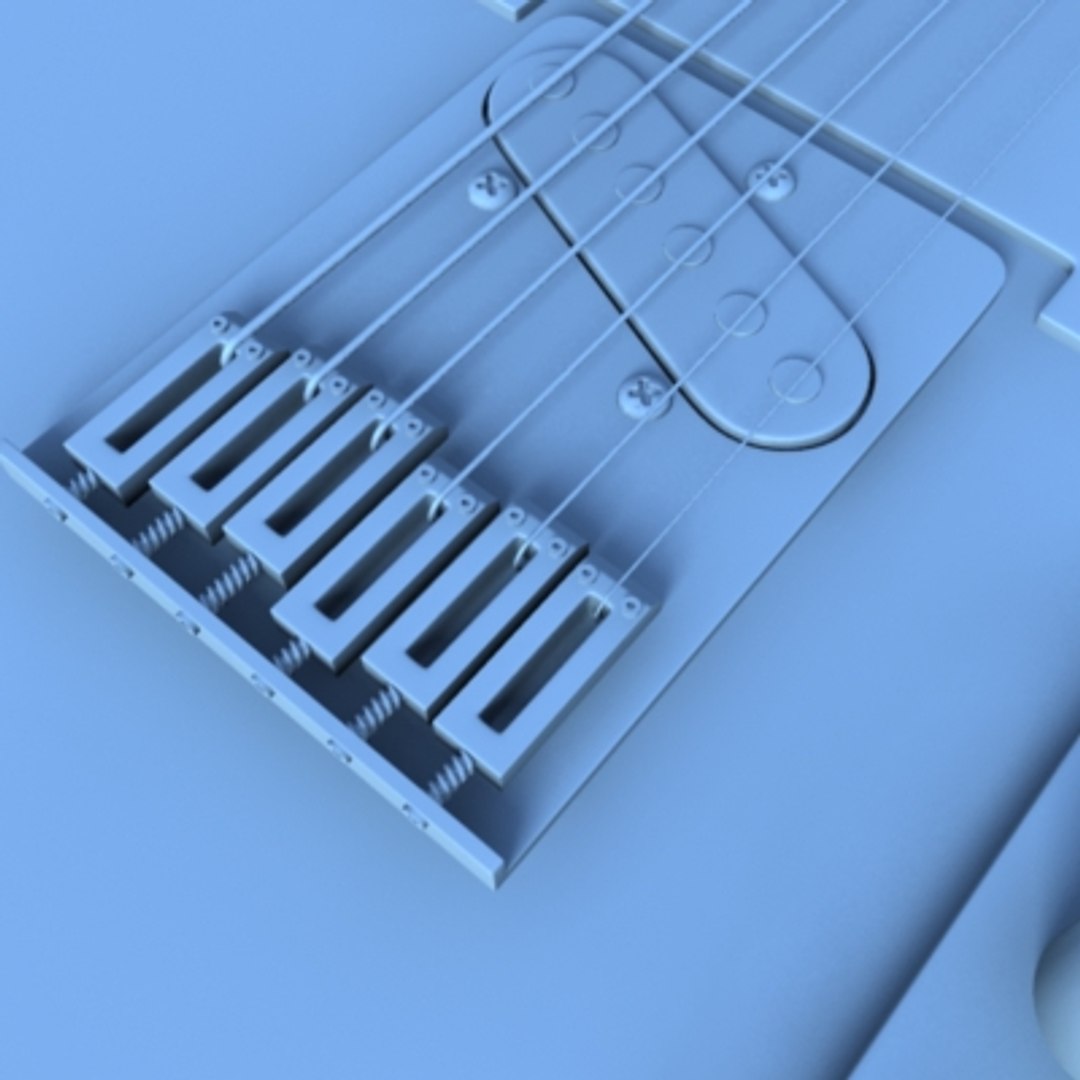 3d model of telecaster tele