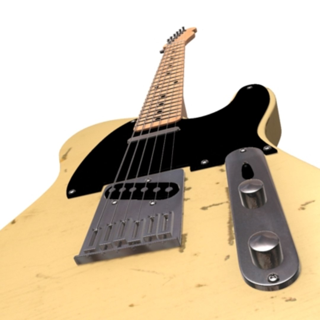 3d model of telecaster tele