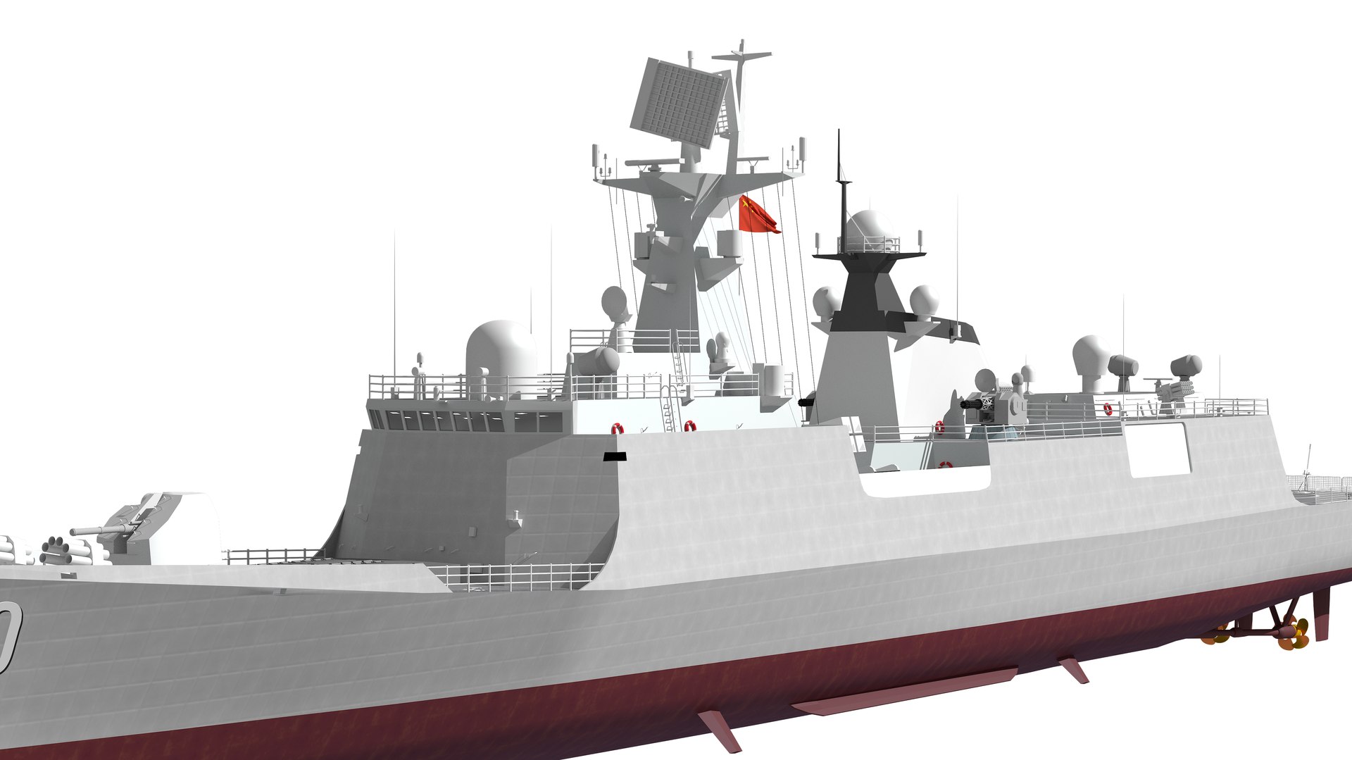 Type 054A Guided Missile Frigate Chinese People Liberation Army Navy 3D - TurboSquid 2285693