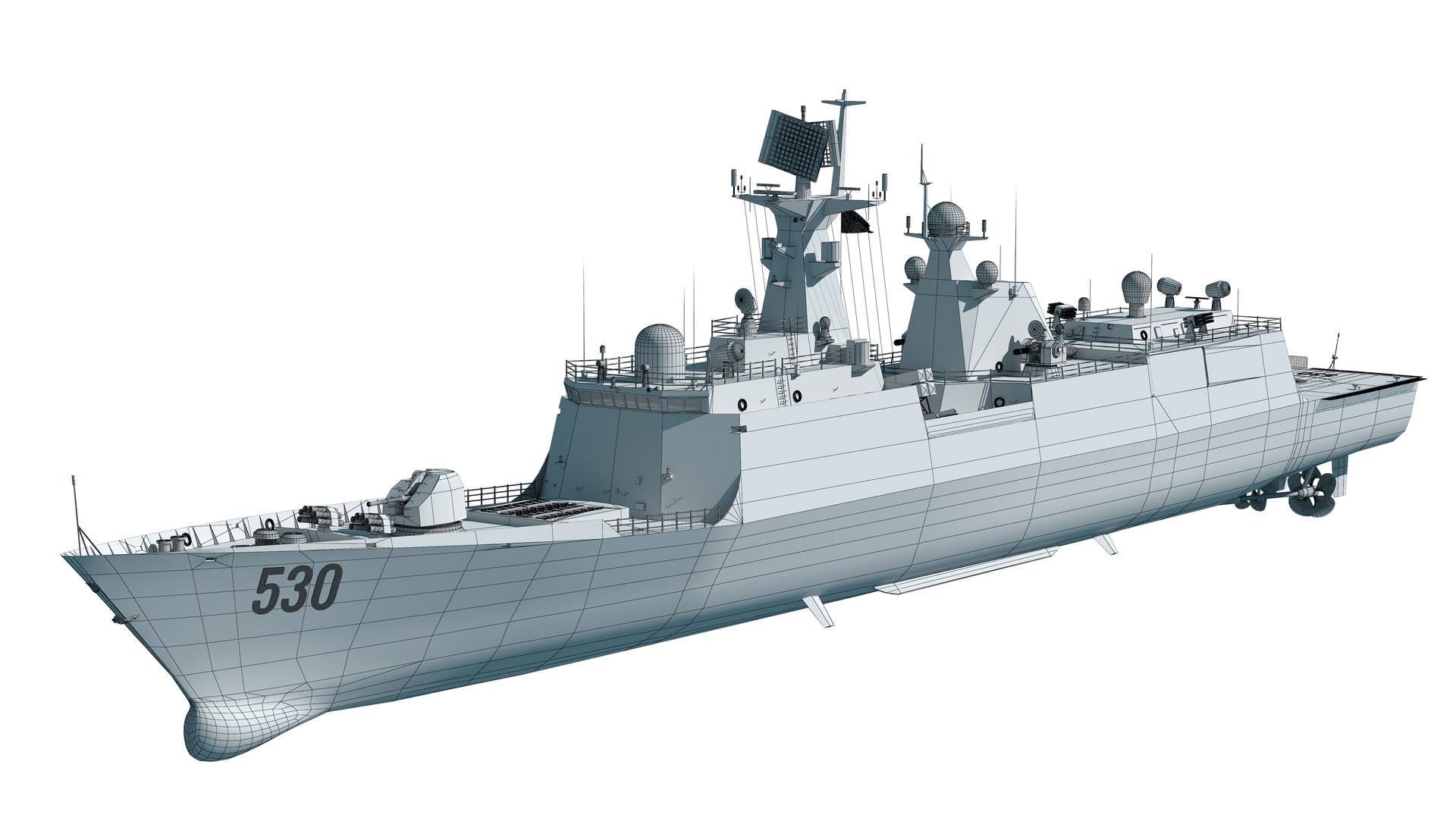 Type 054A Guided Missile Frigate Chinese People Liberation Army Navy 3D - TurboSquid 2285693