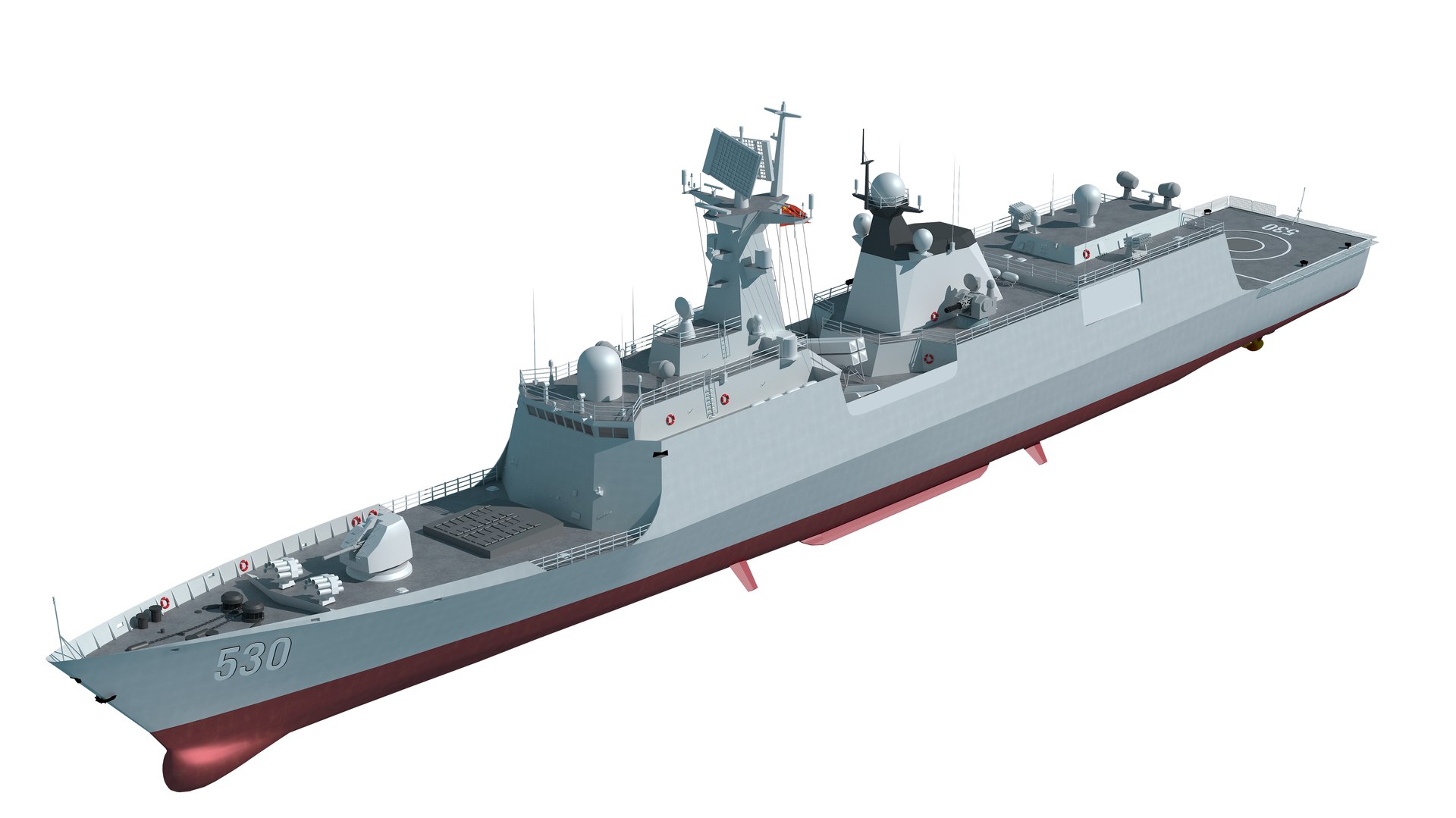 Type 054A Guided Missile Frigate Chinese People Liberation Army Navy 3D - TurboSquid 2285693