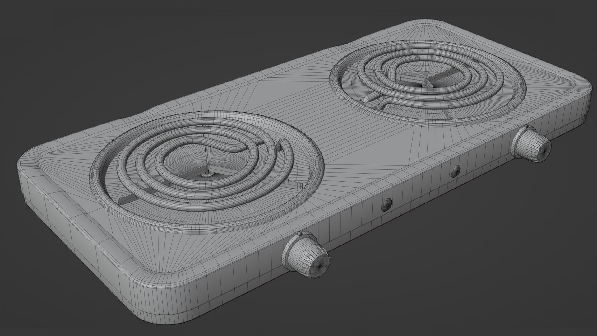 3D Double Cooking Stove - TurboSquid 1898454