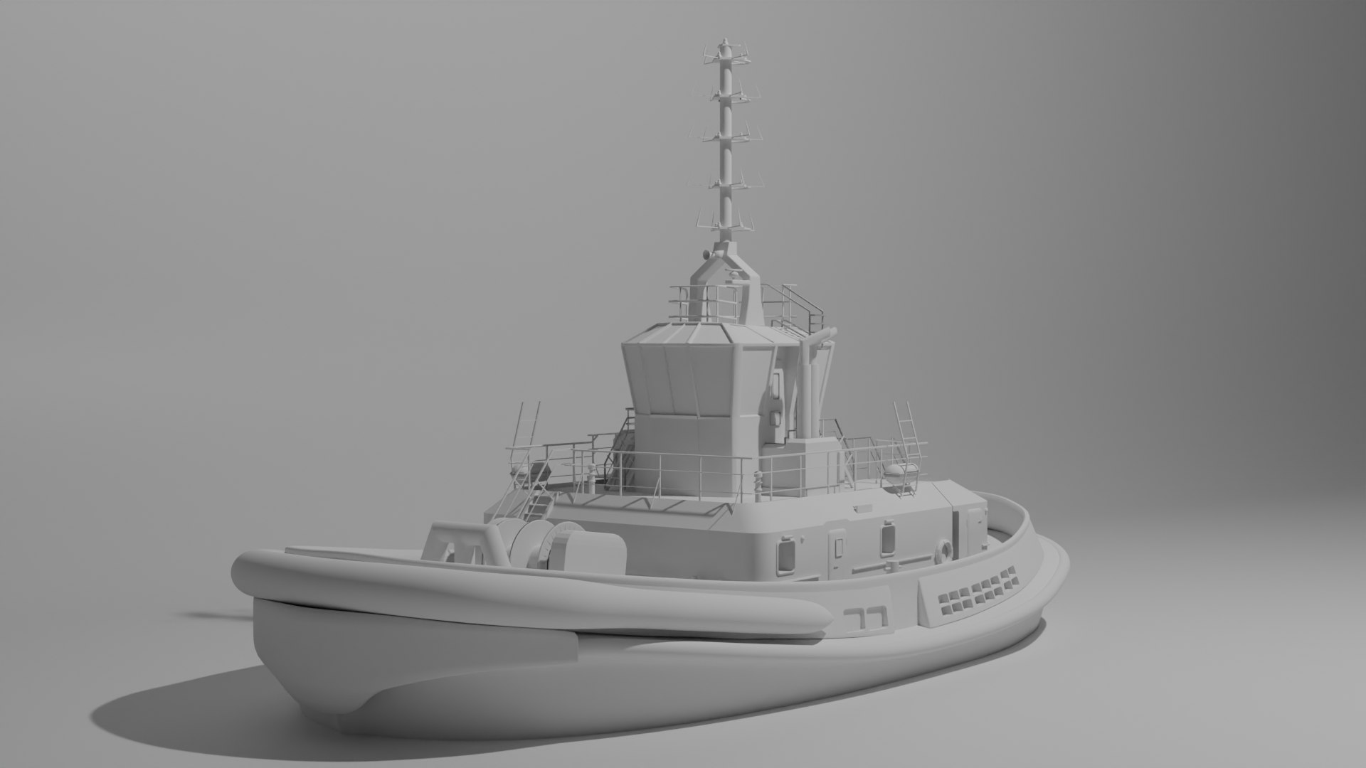 3D Model Tugboat 3D Model - Sparky - TurboSquid 2251332