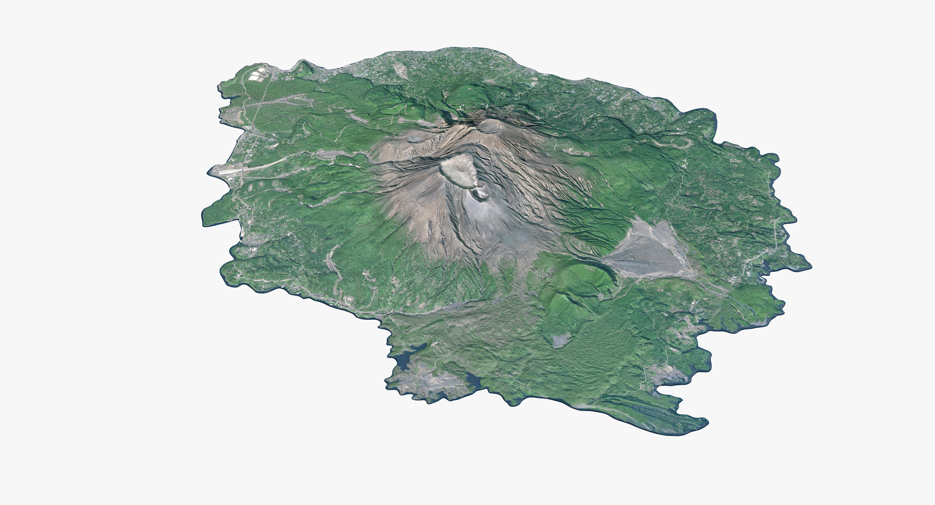 3D sakurajima volcano island - TurboSquid 1521611