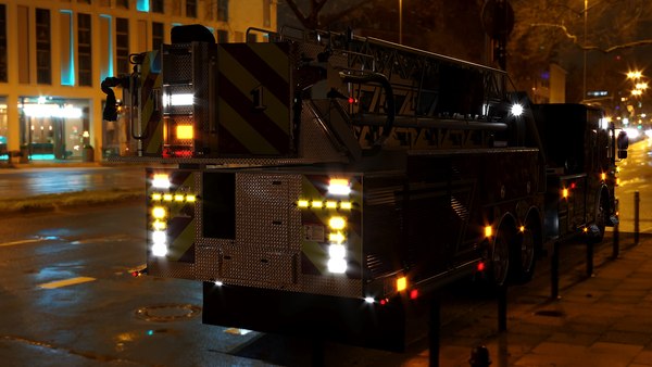 Fire Truck Aerial Platform Palm Bay 3D model - TurboSquid 1917076