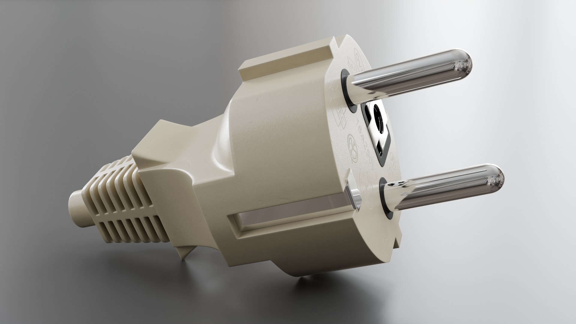 3D European Schuko Plug - TurboSquid 2199004