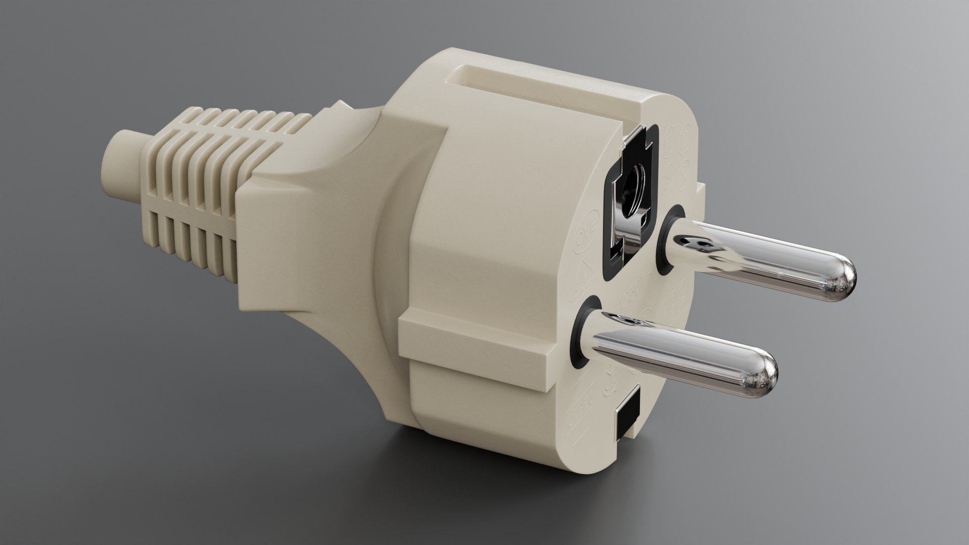 3D European Schuko Plug - TurboSquid 2199004