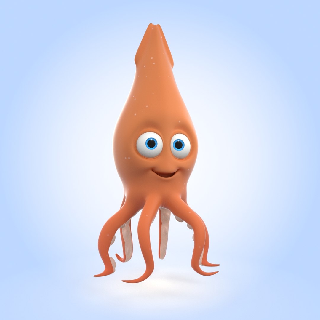 Squid 3D Model - TurboSquid 2098164