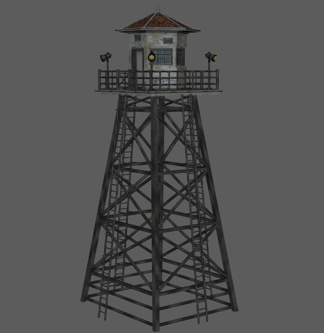 3D Jail Guard Tower - TurboSquid 1361707