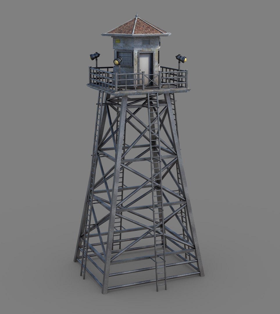 3D Jail Guard Tower - TurboSquid 1361707
